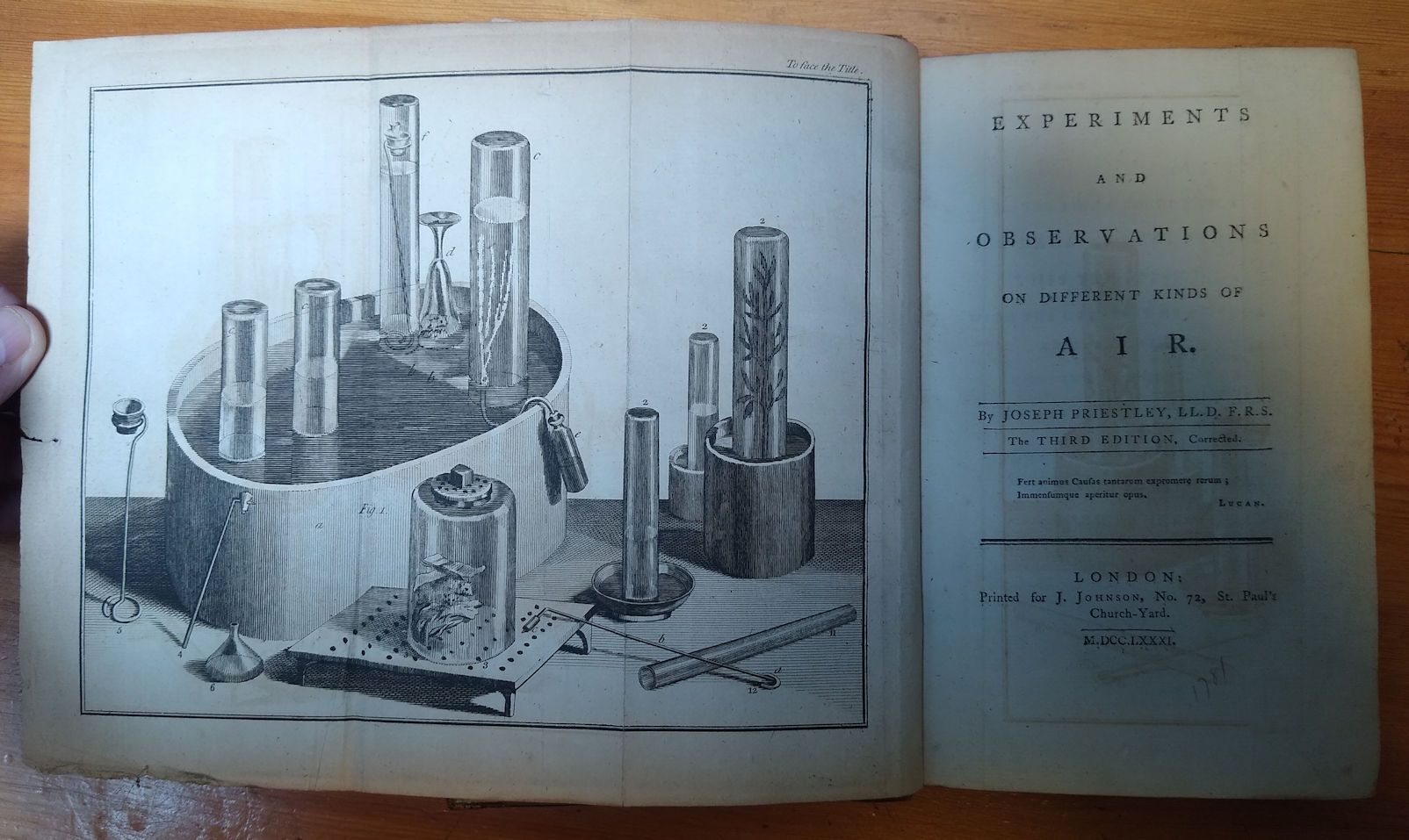 Experiments and Observations on Different Kinds of Air.